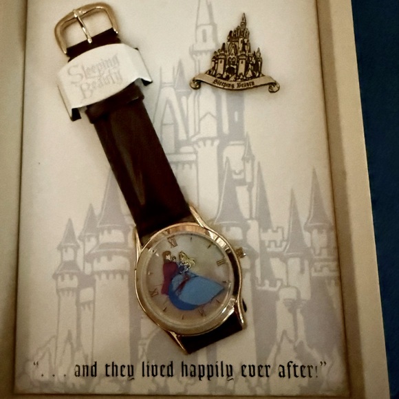 Disney | Accessories | Rare Disneys Sleeping Beauty Fairy Tale Watch ...